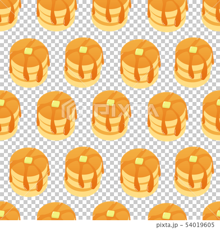 Seamless pattern of pancake horizontal line - Stock Illustration ...