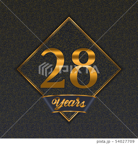Golden number 28 templatesのイラスト素材 [54027709] - PIXTA