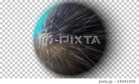 Sphere light blast effect composed of CG... - Stock Illustration ...