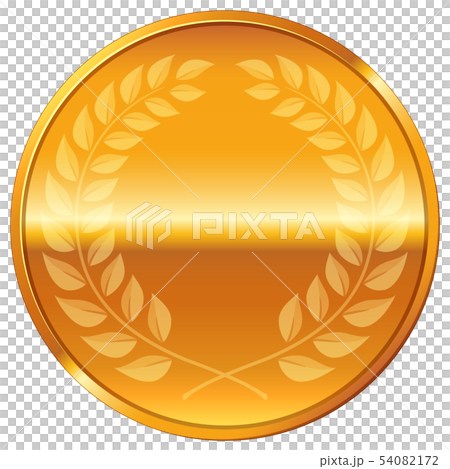Laurel pattern gold medal - Stock Illustration [54082172] - PIXTA