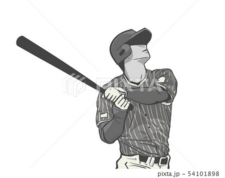 Illustration of japanese baseball playerのイラスト素材 [54101898] - PIXTA