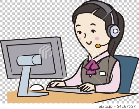 Female Operator - Stock Illustration [54167557] - PIXTA