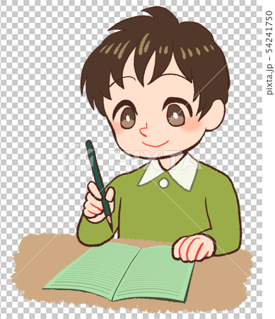 Children taking notes green notes - Stock Illustration [54241750] - PIXTA