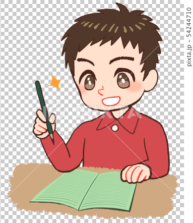 Children taking notes green notes - Stock Illustration [54244710] - PIXTA