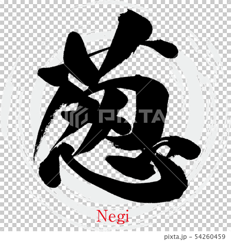 Onion/Negi (calligraphy/handwriting) - Stock Illustration [54260459 ...