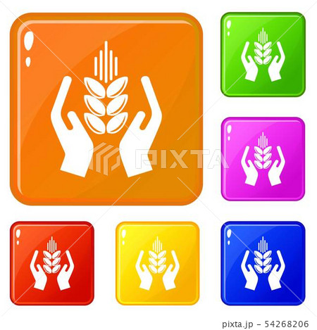 Crop protection icons set vector colorのイラスト素材 [54268206] - PIXTA