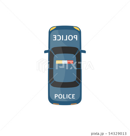 Police Car Top View