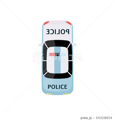 Police Car Top View