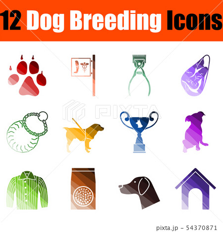Dog Breeding Icon Setのイラスト素材 [54370871] - PIXTA