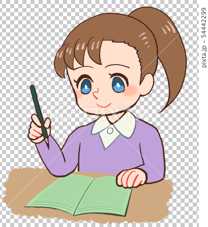Children taking notes green notes - Stock Illustration [54442299] - PIXTA