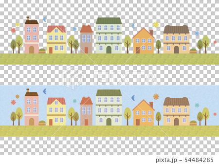 Townscape Horizontal - Stock Illustration [54484285] - PIXTA