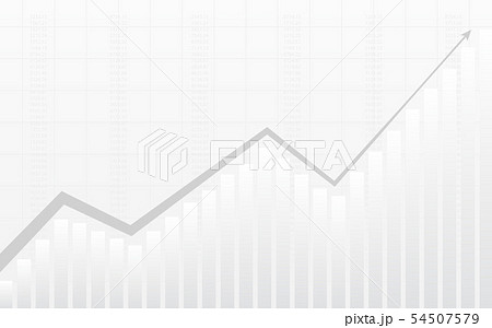 up trend line graph and numbers in stock marketのイラスト素材 [54507579] - PIXTA