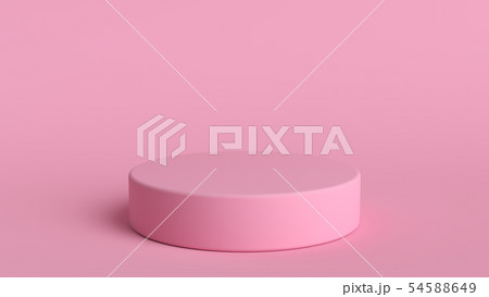 3d abstract background render. Pink platform...のイラスト素材 [54588649] - PIXTA