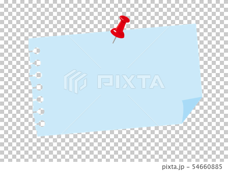 Notepad and push pin - Stock Illustration [54660885] - PIXTA