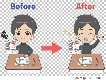 Student Achievement Before After School - Stock Illustration [54690870 ...