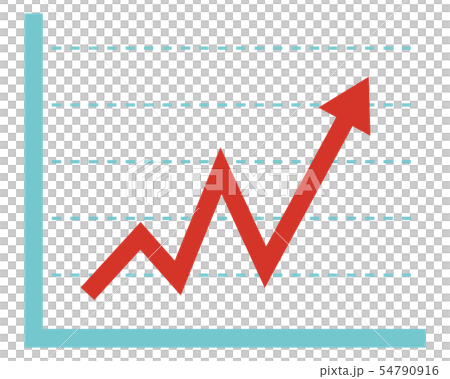 Arrow icon arrow line up graph line graph - Stock Illustration ...