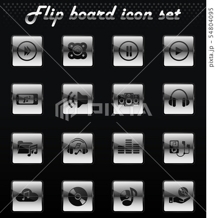 digital music icon setのイラスト素材 [54804095] - PIXTA