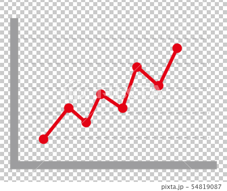 Icon line up graph line graph stock chart - Stock Illustration ...