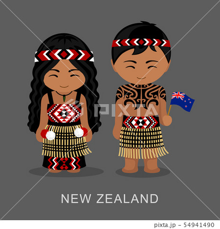 New Zealand Traditional Clothing Fuji, New Zealand, Vector & Photo
