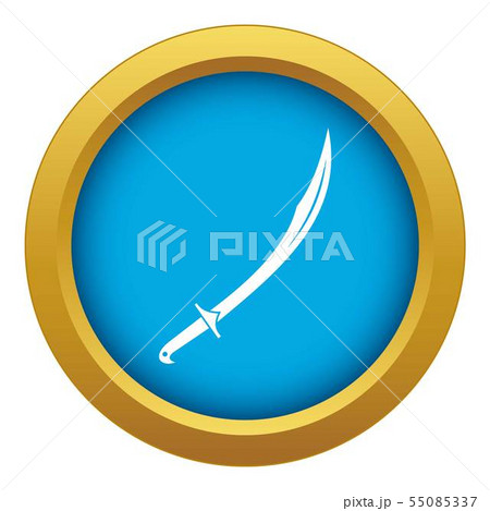 Cutlass icon blue vector isolatedのイラスト素材 [55085337] - PIXTA