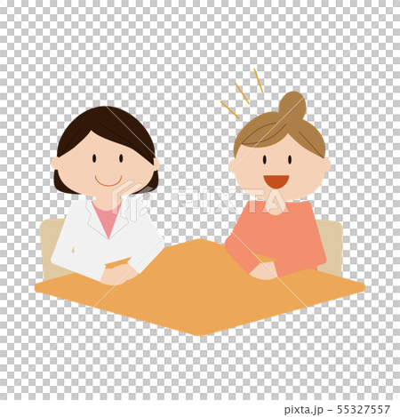 Female doctor interview 1-2 - Stock Illustration [55327557] - PIXTA