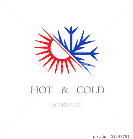 Hot and cold wallpaperのイラスト素材 [55347791] - PIXTA