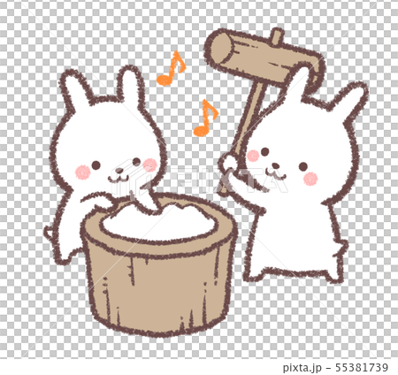 Mochi-made rabbit - Stock Illustration [55381739] - PIXTA