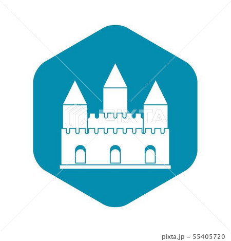Castle tower icon, simple styleのイラスト素材 [55405720] - PIXTA