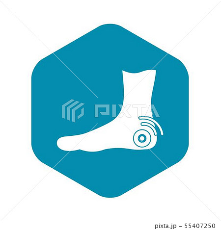 Foot heel icon, simple styleのイラスト素材 [55407250] - PIXTA