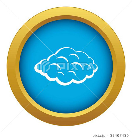 Small cloud icon blue vector isolatedのイラスト素材 [55407459] - PIXTA