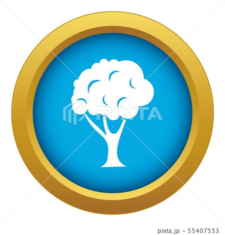 Tree icon blue vector isolatedのイラスト素材 [55407553] - PIXTA