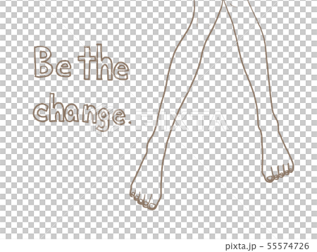 Foot Be the change. - Stock Illustration [55574726] - PIXTA