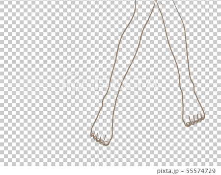 Foot line drawing - Stock Illustration [55574729] - PIXTA