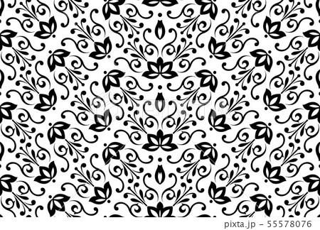 Flower geometric pattern. Seamless background.のイラスト素材 [55578076] - PIXTA