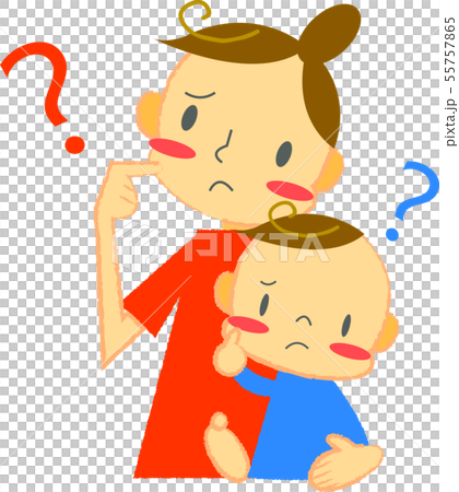 Mother and baby doubt - Stock Illustration [55757865] - PIXTA