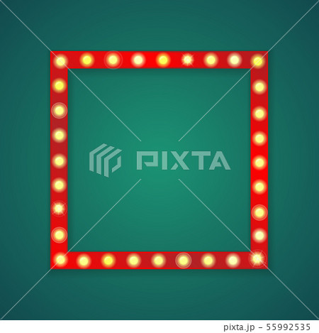 Red light square frame backgroundのイラスト素材 [55992535] - PIXTA