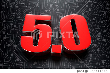 5.0 3d.のイラスト素材 [56411632] - PIXTA