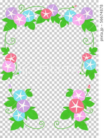 Asagao's frame - Stock Illustration [56674878] - PIXTA