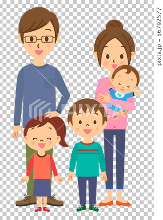 Family in line 02 - Stock Illustration [56792577] - PIXTA