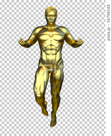Gold statue - Stock Illustration [56798388] - PIXTA