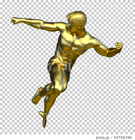 Gold statue - Stock Illustration [56798396] - PIXTA
