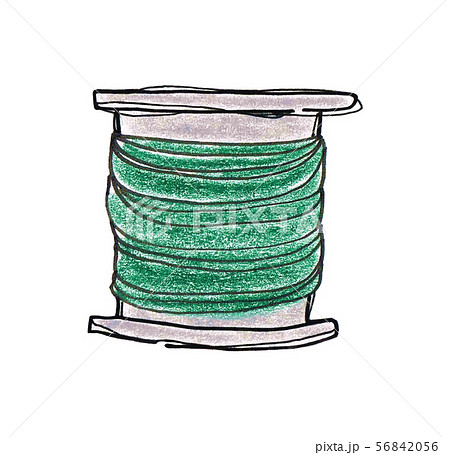 thread drawing with color