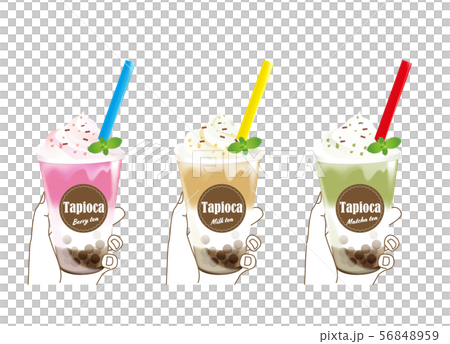 3 types of tapioca cream - Stock Illustration [56848959] - PIXTA