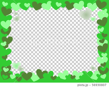 Heart frame green - Stock Illustration [56930807] - PIXTA