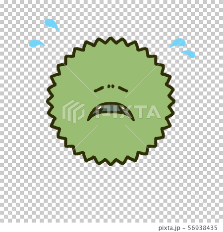 Weak green virus, hand-drawn illustration - Stock Illustration ...