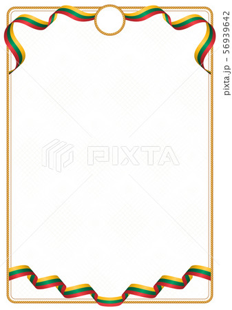 Frame and border of Lithuania colors flagのイラスト素材 [56939642] - PIXTA