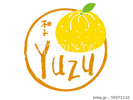 yuzu 筆文字のイラスト素材 [56972110] - PIXTA