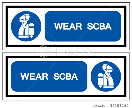 Wear SCBA Symbol Sign, Vector Illustration,のイラスト素材 [57193186] - PIXTA