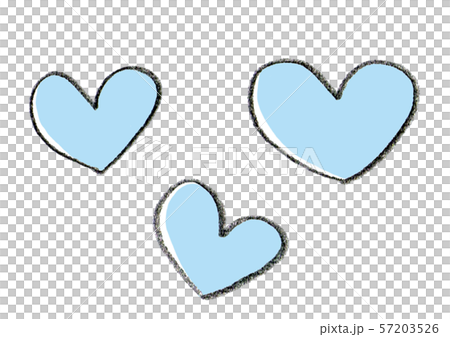 Heart light blue - Stock Illustration [57203526] - PIXTA