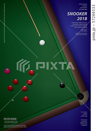 Snooker Championship Poster Design Template...のイラスト素材 [57266533] - PIXTA